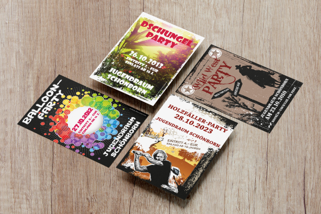 Jugendraum Schönborn | Party-Flyer | kreativherz